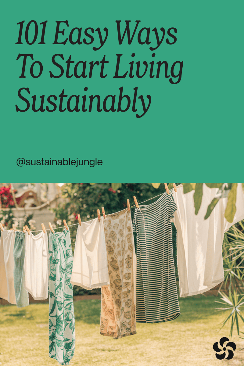 101 Sustainability Tips & Ideas For A Greener Lifestyle